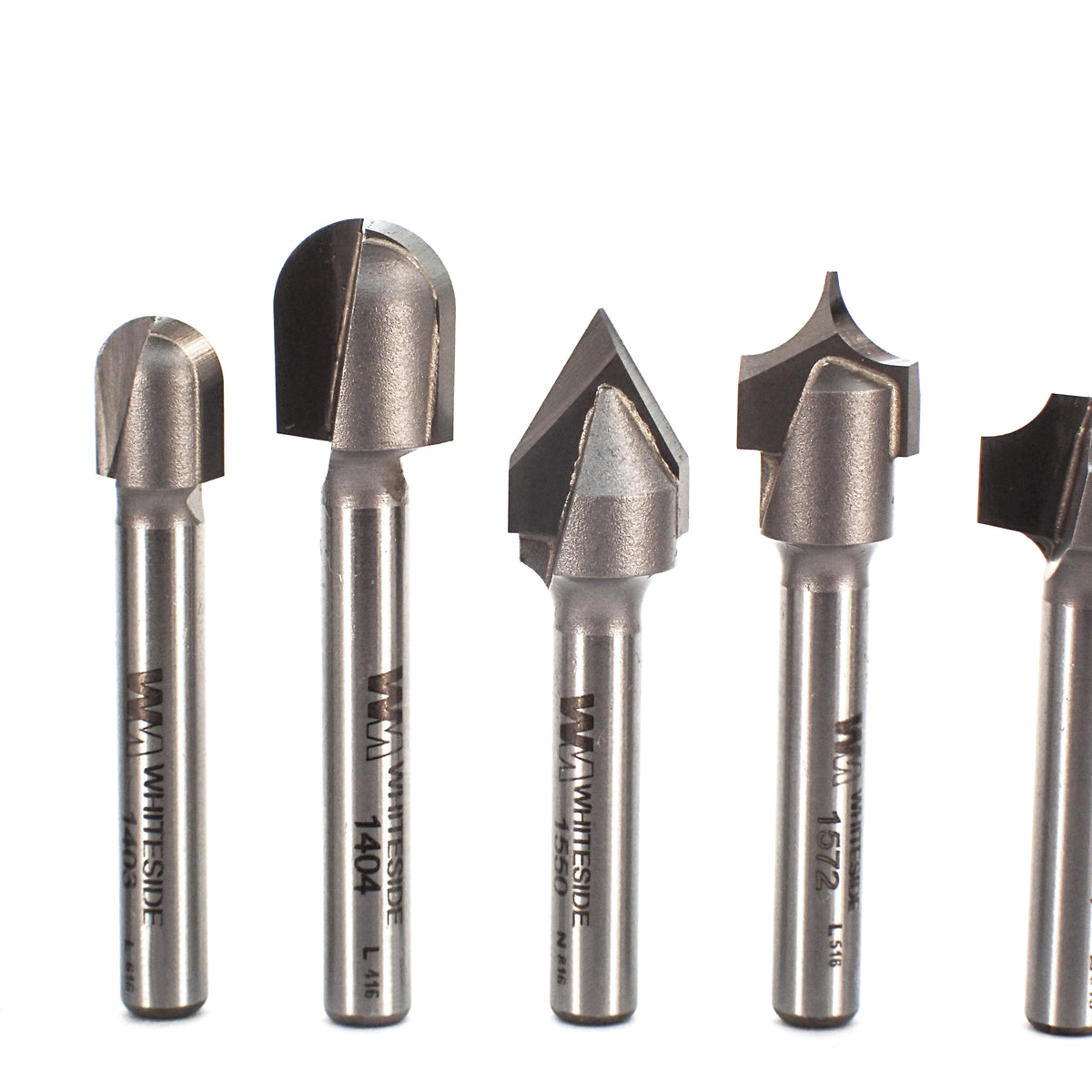Whiteside 706 6 Piece Lettering CNC Router Bit Set – Holbren